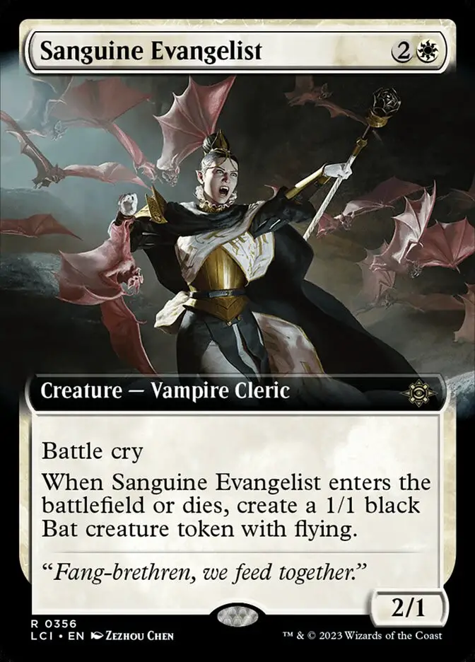 Sanguine Evangelist • Creature — Vampire Cleric (The Lost Caverns of ...
