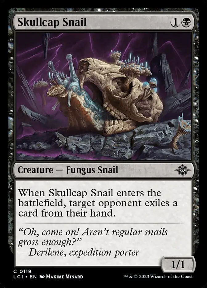 Skullcap Snail • Creature — Fungus Snail (The Lost Caverns of Ixalan ...