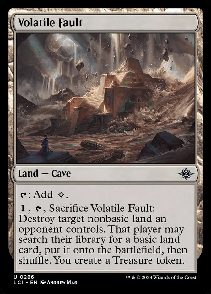 Volatile Fault • Land — Cave (The Lost Caverns of Ixalan) - MTG Assist