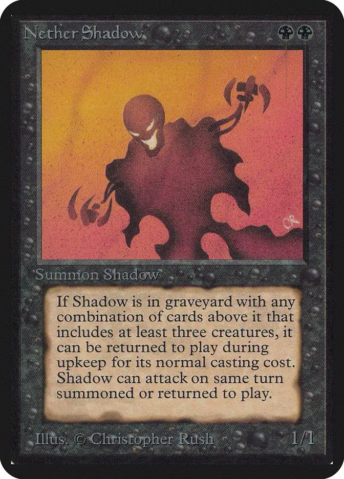 Nether Shadow • Creature — Spirit (Limited Edition Alpha) - MTG Assist