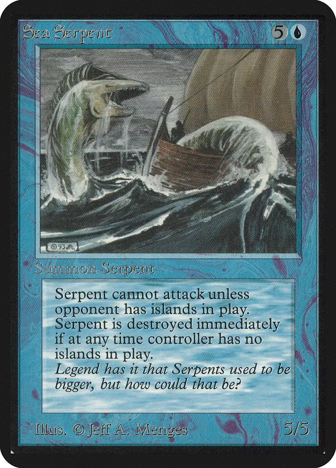 Sea Serpent • Creature — Serpent (Limited Edition Alpha) - MTG Assist