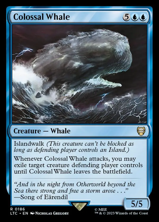 Colossal Whale • Creature — Whale (Tales of Middle-earth Commander ...
