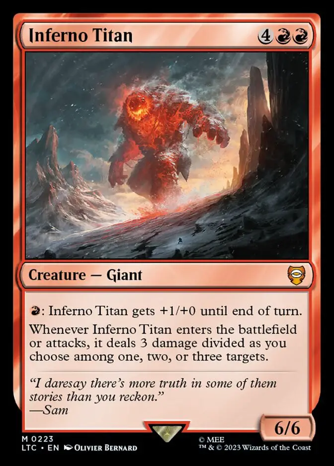 Inferno Titan • Creature — Giant (Tales of Middle-earth Commander ...