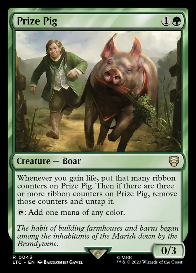 Prize Pig • Creature — Boar (Tales of Middle-earth Commander) - MTG Assist