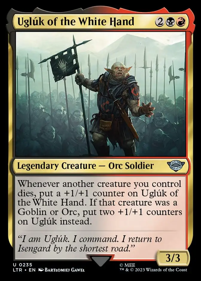 Uglúk of the White Hand • Legendary Creature — Orc Soldier (The Lord of ...
