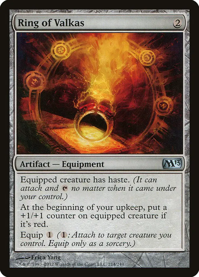 Ring of Valkas • Artifact — Equipment (Magic 2013) - MTG Assist