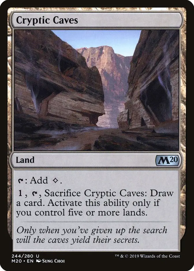Cryptic Caves • Land (Core Set 2020) - MTG Assist