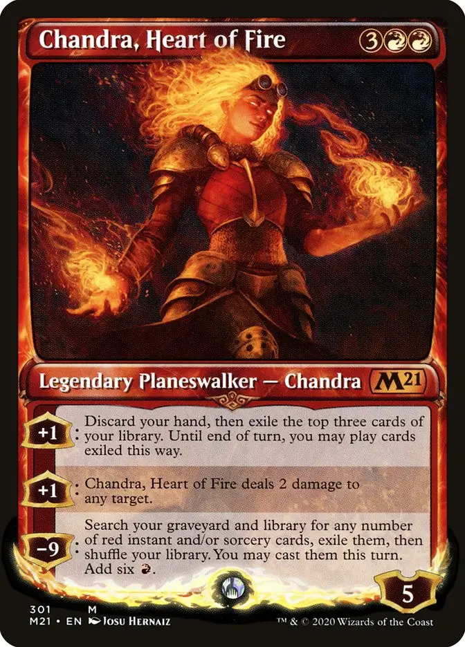 Chandra, Heart of Fire • Legendary Planeswalker — Chandra (Core Set ...