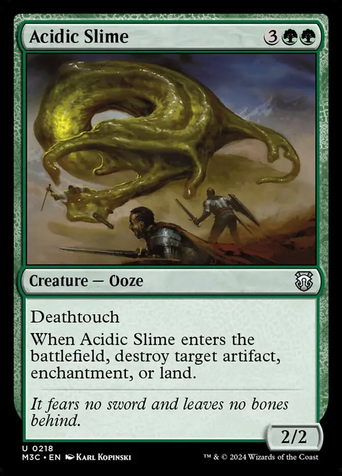 Acidic Slime • Creature — Ooze (Modern Horizons 3 Commander) - MTG Assist