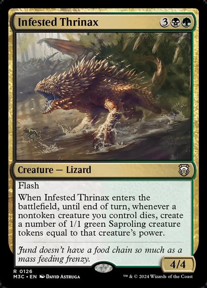 Infested Thrinax • Creature — Lizard (Modern Horizons 3 Commander ...