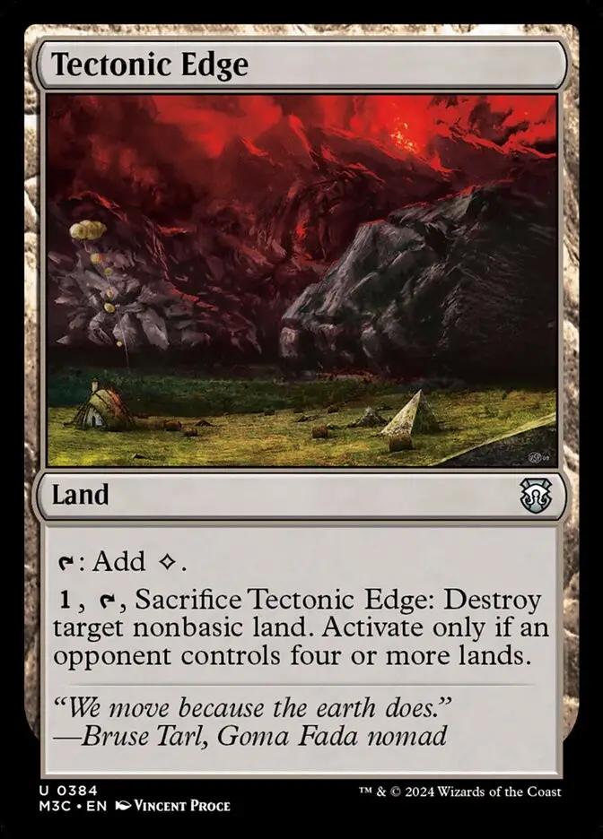 Tectonic Edge • Land (Modern Horizons 3 Commander) - MTG Assist