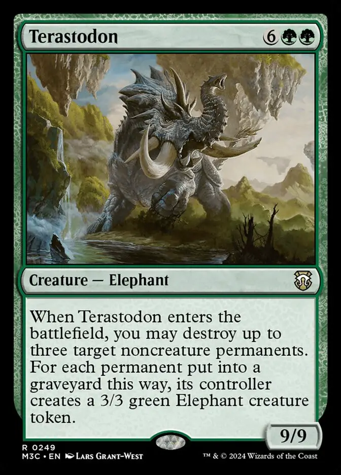 Terastodon • Creature — Elephant (Modern Horizons 3 Commander) - MTG Assist