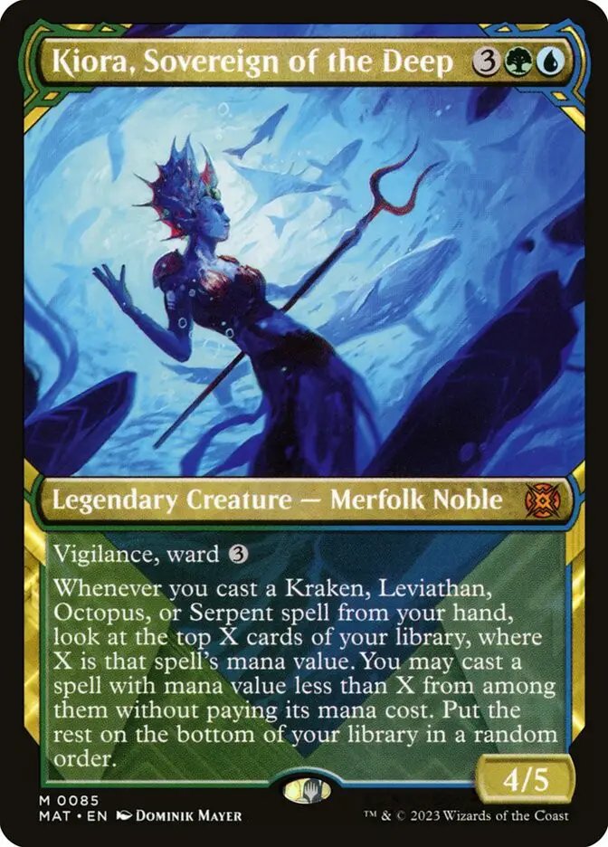 Kiora, Sovereign of the Deep • Legendary Creature — Merfolk Noble ...