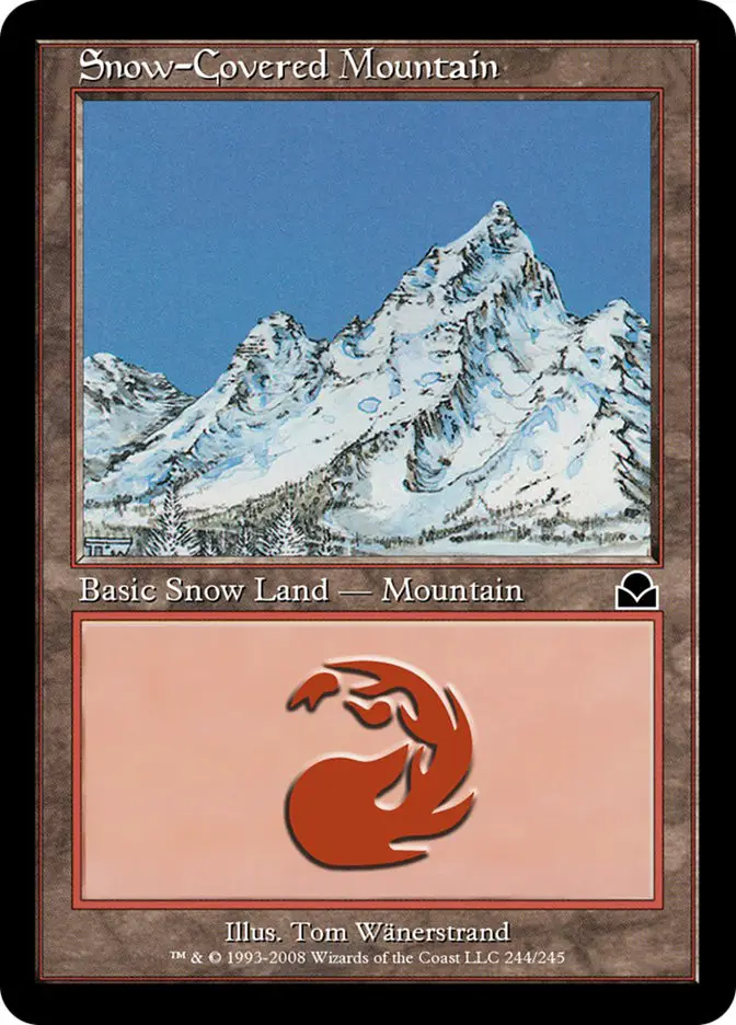 Snow-Covered Mountain • Basic Snow Land — Mountain (Masters Edition II ...