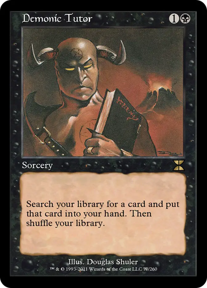 Demonic Tutor • Sorcery (Masters Edition IV) - MTG Assist