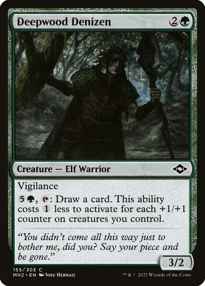 Deepwood Denizen • Creature — Elf Warrior (Modern Horizons 2) - MTG Assist