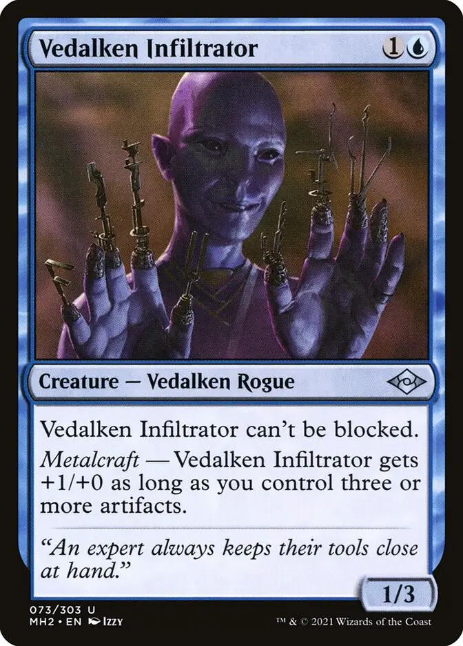 Vedalken Infiltrator • Creature — Vedalken Rogue (Modern Horizons 2 ...