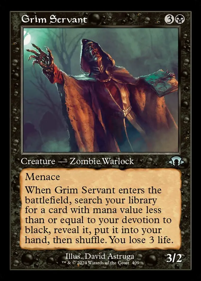 Grim Servant • Creature — Zombie Warlock (Modern Horizons 3) - MTG Assist