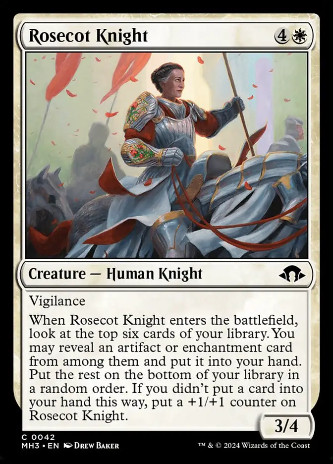 Rosecot Knight • Creature — Human Knight (Modern Horizons 3) - MTG Assist
