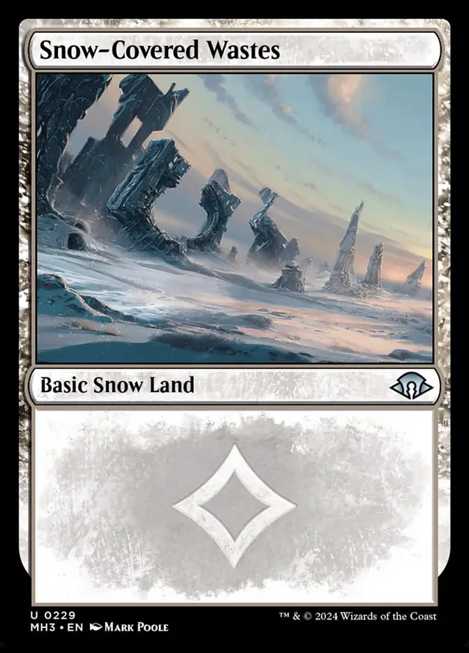 Snow-Covered Wastes • Basic Snow Land (Modern Horizons 3) - MTG Assist