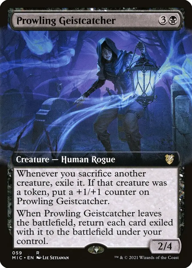 Prowling Geistcatcher • Creature — Human Rogue (Midnight Hunt Commander ...
