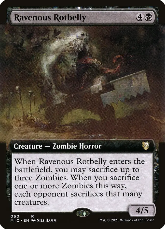 Ravenous Rotbelly • Creature — Zombie Horror (Midnight Hunt Commander ...