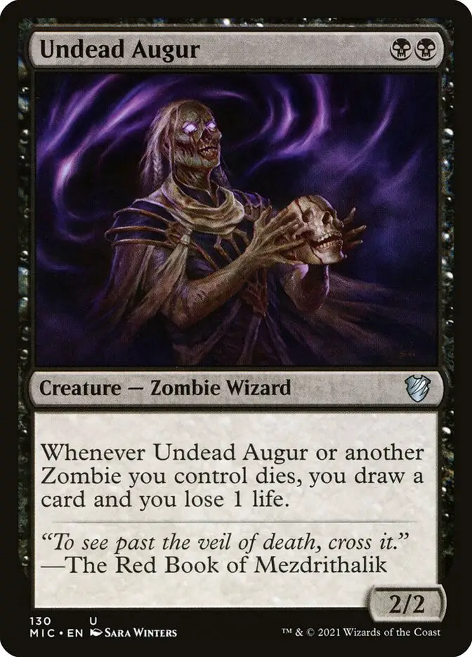Undead Augur • Creature — Zombie Wizard (Midnight Hunt Commander) - MTG ...