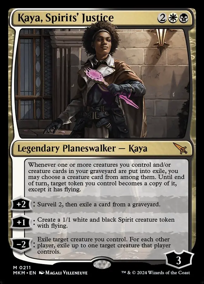 Kaya, Spirits' Justice • Legendary Planeswalker — Kaya (Murders at ...