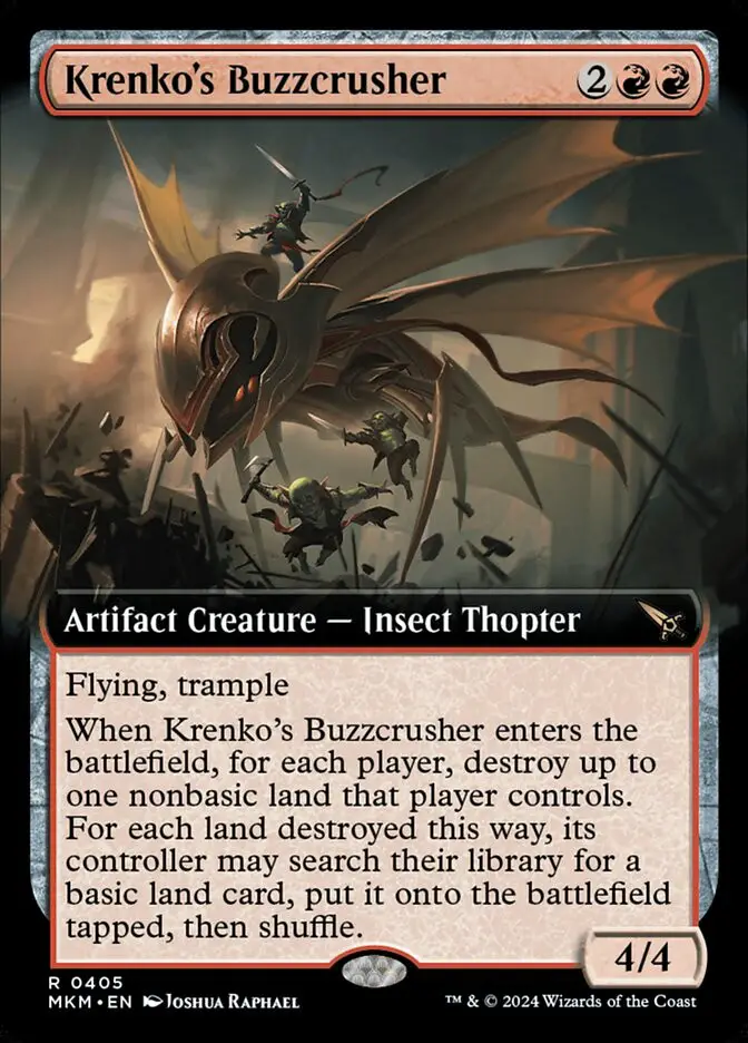 Krenko's Buzzcrusher • Artifact Creature — Insect Thopter (Murders at ...
