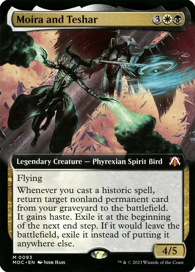Moira and Teshar • Legendary Creature — Phyrexian Spirit Bird (March of ...