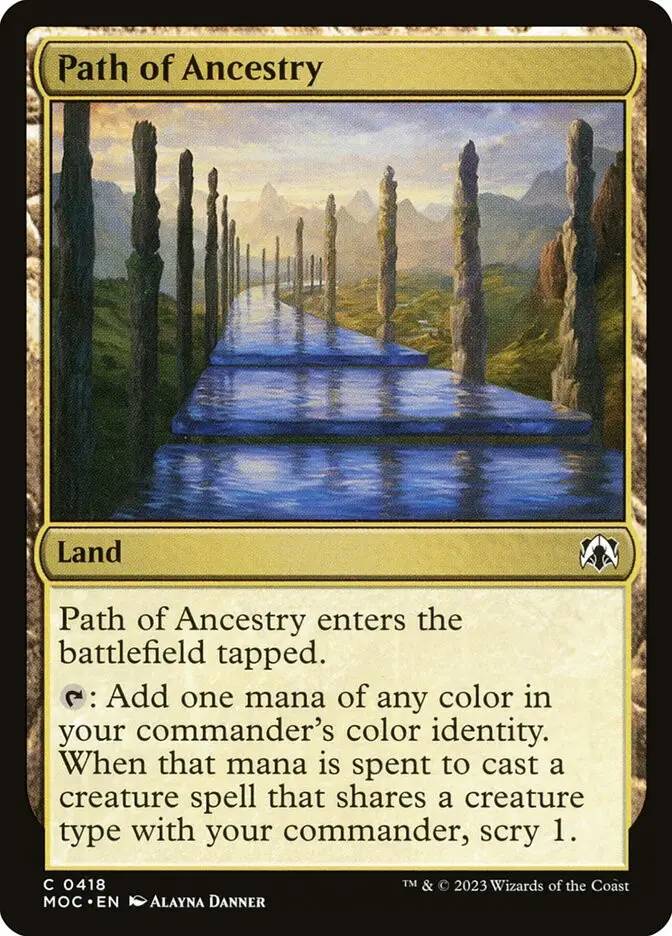 Path of Ancestry • Land (March of the Machine Commander) - MTG Assist