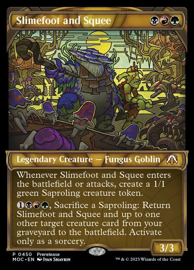 Slimefoot and Squee • Legendary Creature — Fungus Goblin (March of the ...