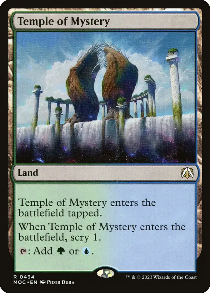Temple of Mystery • Land (March of the Machine Commander) - MTG Assist