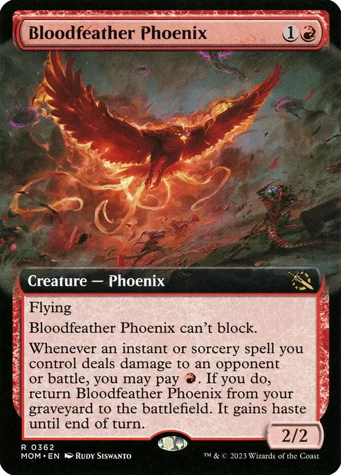 Bloodfeather Phoenix • Creature — Phoenix (March of the Machine) - MTG ...