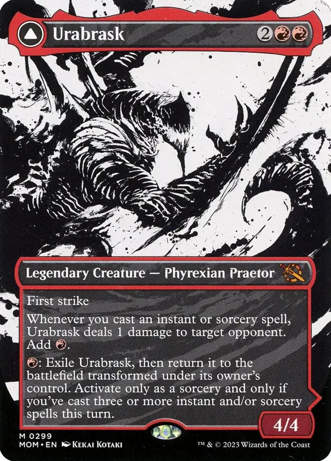 Urabrask // The Great Work • Legendary Creature — Phyrexian Praetor ...