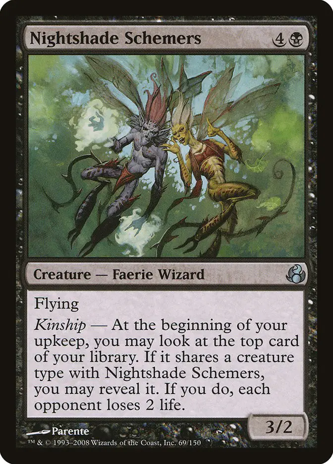 Nightshade Schemers • Creature — Faerie Wizard (Morningtide) - MTG Assist