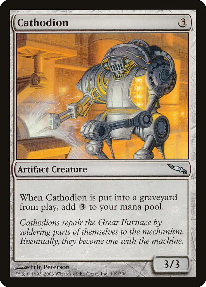Cathodion • Artifact Creature — Construct (Mirrodin) - MTG Assist