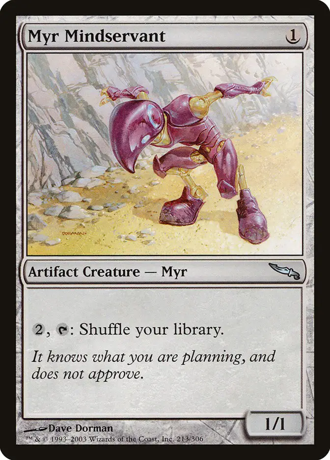 Myr Mindservant • Artifact Creature — Myr (Mirrodin) - MTG Assist