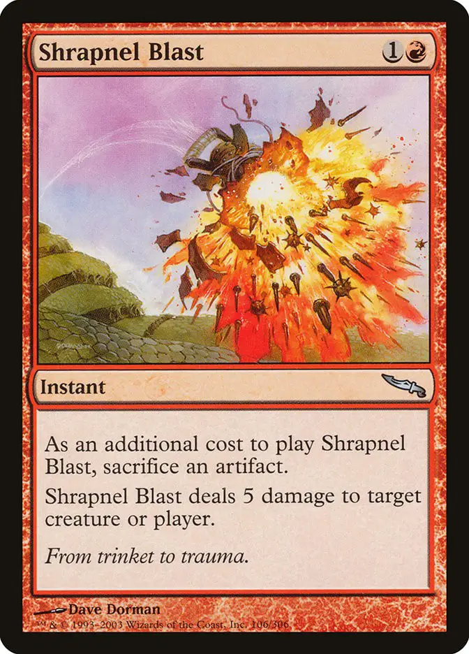 Shrapnel Blast • Instant (Mirrodin) - MTG Assist