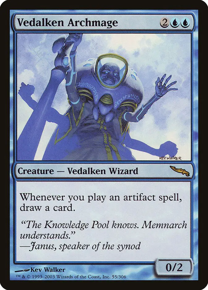 Vedalken Archmage • Creature — Vedalken Wizard (Mirrodin) - MTG Assist