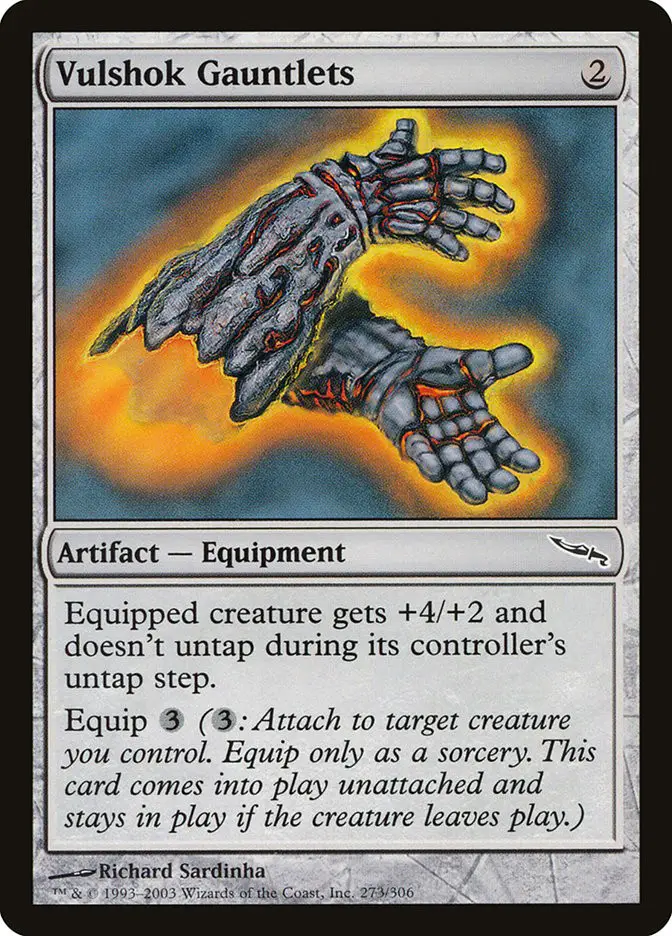 Vulshok Gauntlets • Artifact — Equipment (Mirrodin) - MTG Assist