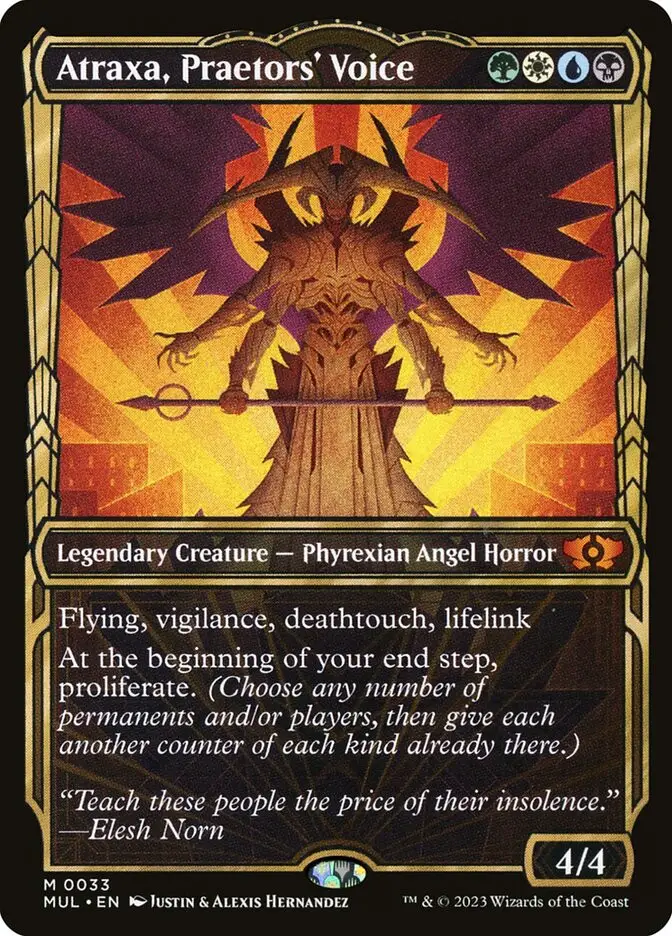 Atraxa, Praetors' Voice • Legendary Creature — Phyrexian Angel Horror ...