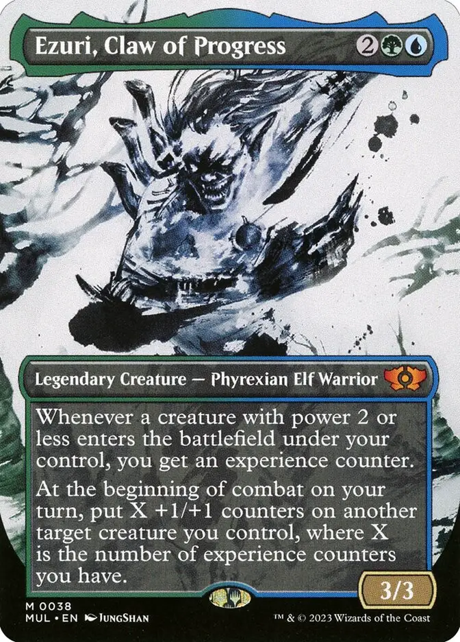 Ezuri, Claw of Progress • Legendary Creature — Phyrexian Elf Warrior ...
