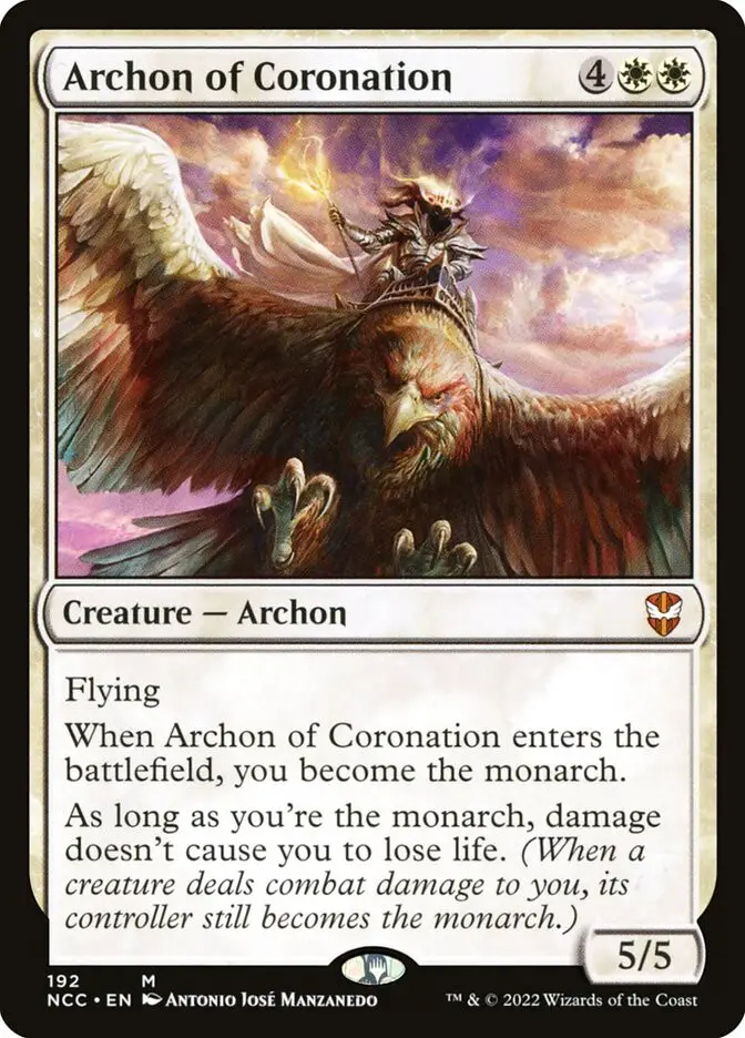 Archon of Coronation • Creature — Archon (New Capenna Commander) - MTG ...