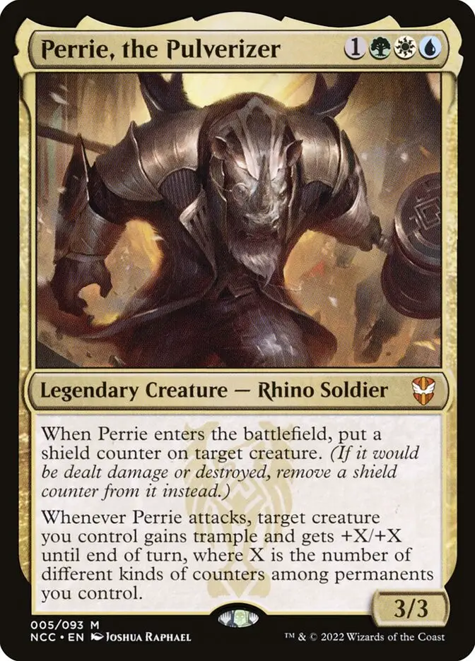 Perrie, the Pulverizer • Legendary Creature — Rhino Soldier (New ...