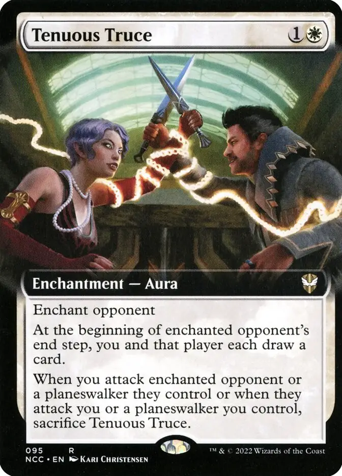 Tenuous Truce • Enchantment — Aura (New Capenna Commander) - MTG Assist