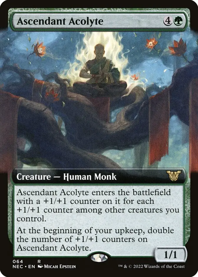 Ascendant Acolyte • Creature — Human Monk (Neon Dynasty Commander ...