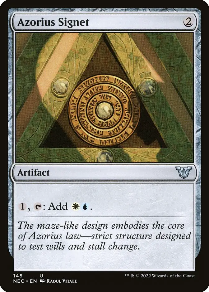 Azorius Signet • Artifact (Neon Dynasty Commander) - MTG Assist