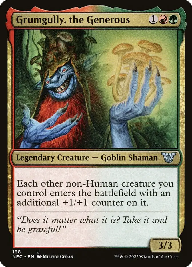 Grumgully, the Generous • Legendary Creature — Goblin Shaman (Neon ...