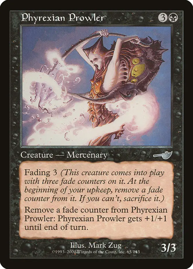 Phyrexian Prowler • Creature — Phyrexian Zombie Mercenary (Nemesis ...
